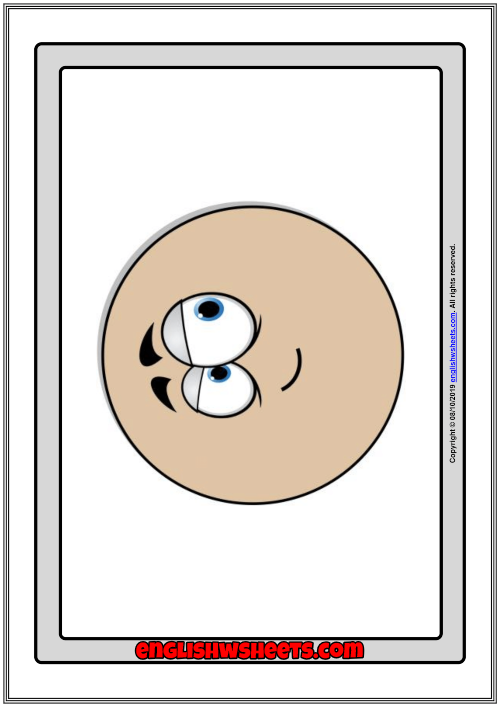 Shapes ESL Printable Flashcards Without Words for Kids