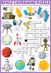 Space ESL Vocabulary Worksheets