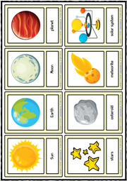 Space ESL Vocabulary Worksheets