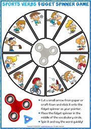 Sports Verbs ESL Vocabulary Worksheets