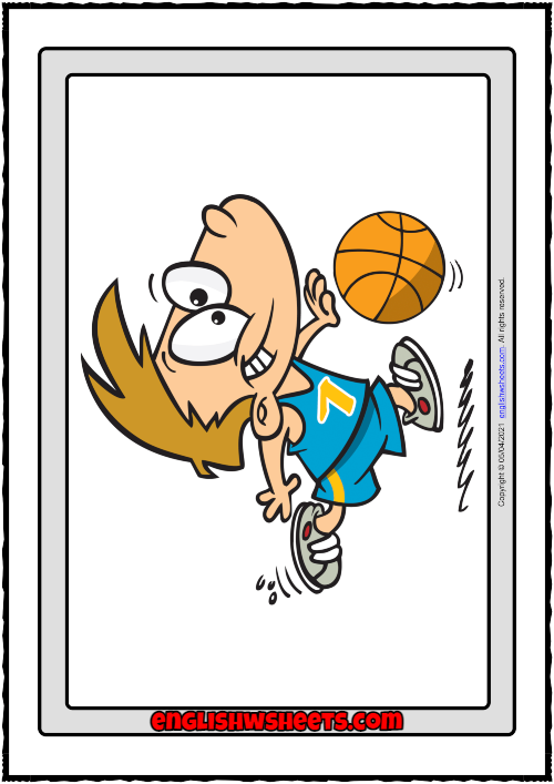 Sports Verbs ESL Printable Flashcards Without Words