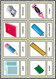 Stationery Objects ESL Vocabulary Worksheets