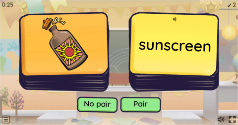 Summer ESL Interactive Vocabulary Worksheets