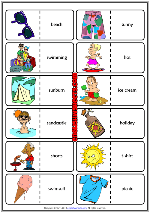Gardening Tools Esl Printable Dominoes Game For Kids