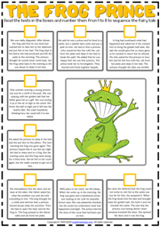 The Frog Prince ESL Reading Comprehension Worksheets