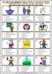 TV Programmes ESL Vocabulary Worksheets