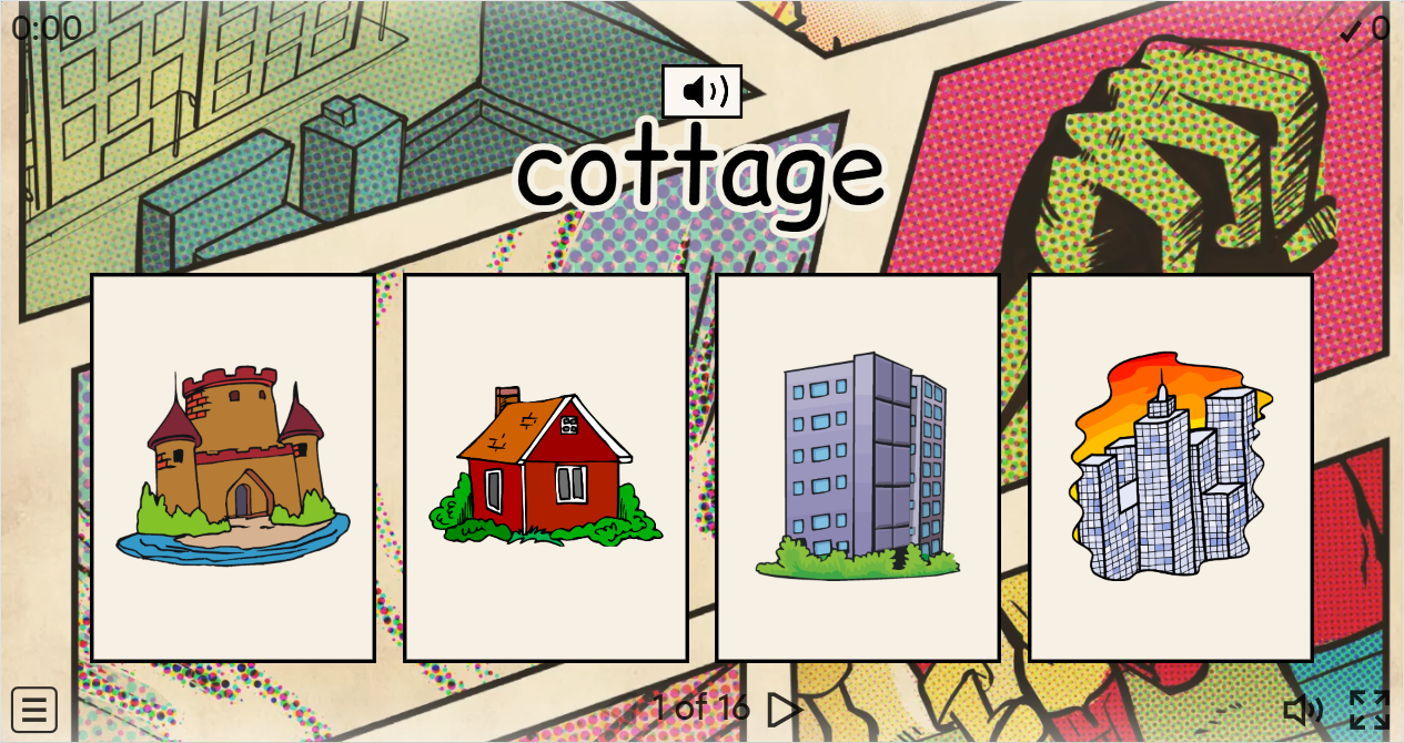 Types of Houses ESL Interactive Vocabulary Quiz