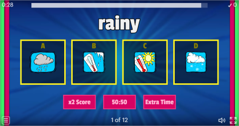 Weather Conditions ESL Interactive Worksheets
