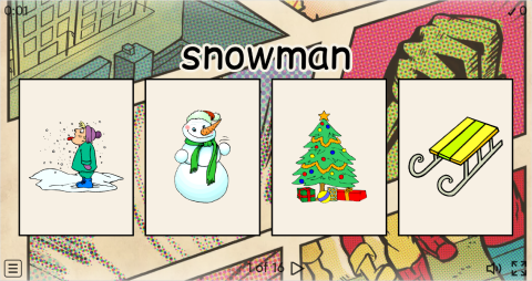 Winter ESL Interactive Vocabulary Worksheets