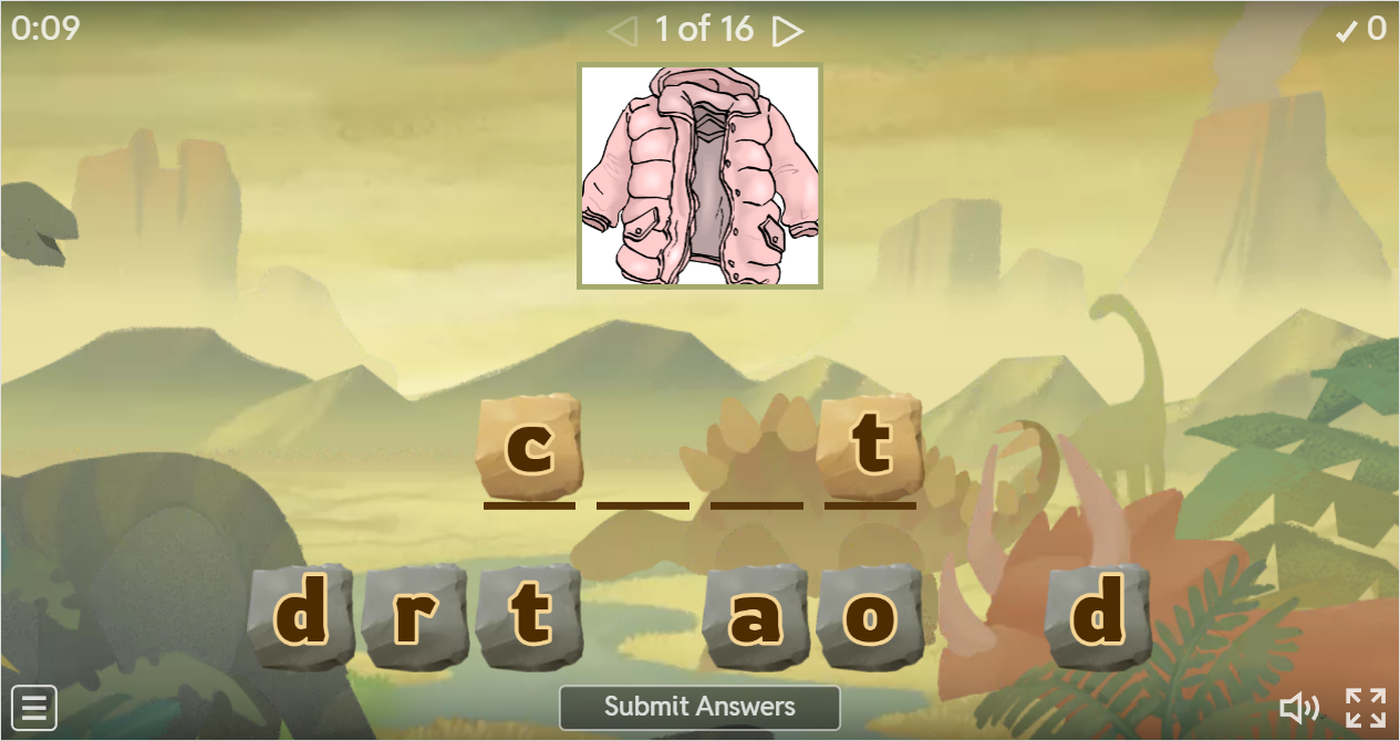 Winter ESL Interactive Spell The Word Worksheet