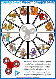 Zodiac Signs ESL Vocabulary Worksheets